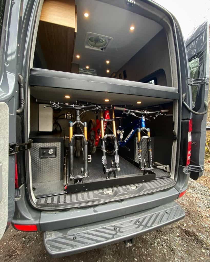 SOLD !!!!! 144" Sprinter Van Conversion Bike/Gear Hauler w/ Shower ...