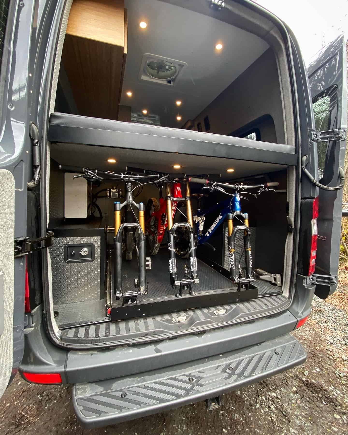 SOLD !!!!! 144" Sprinter Van Conversion Bike/Gear Hauler w/ Shower ...