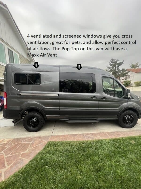 2022 AWD Ford Transit Crew Weekender Pop Top Camper - Vanlife Trader