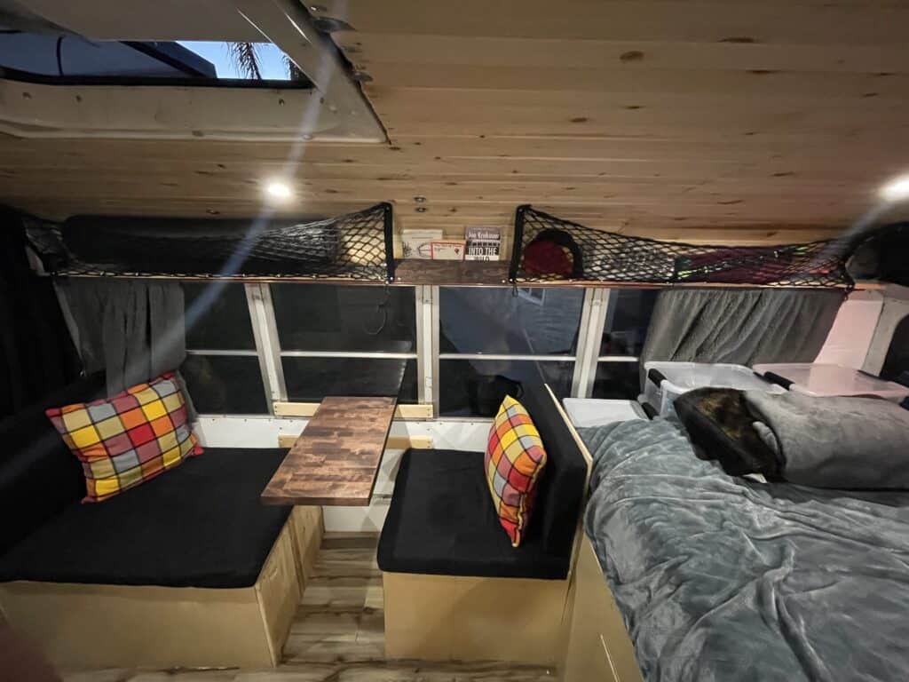 4-Window Short Bus | ’03 Ford e350 7.3L Diesel | Roof Deck & 600w Solar ...