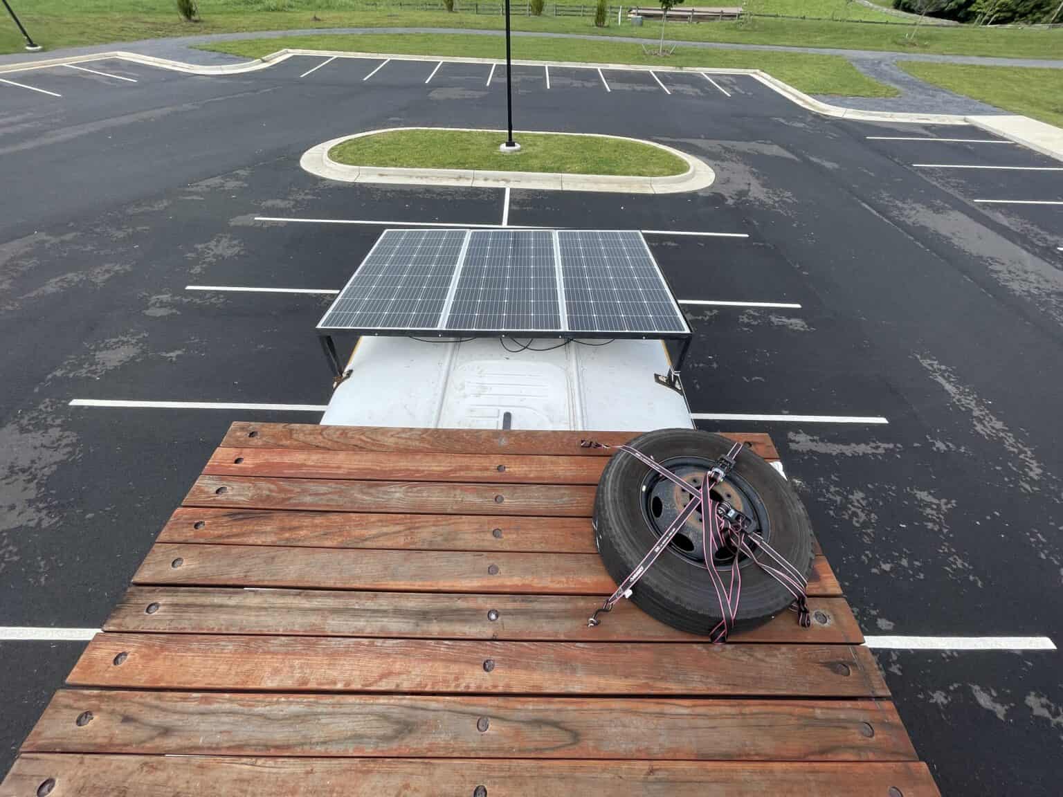 4-Window Short Bus | ’03 Ford e350 7.3L Diesel | Roof Deck & 600w Solar ...