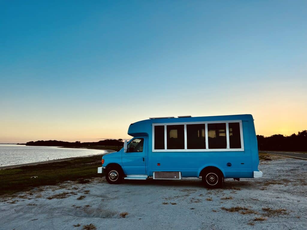 Beach Boho SKYLIGHT Shuttle Bus - Vanlife Trader
