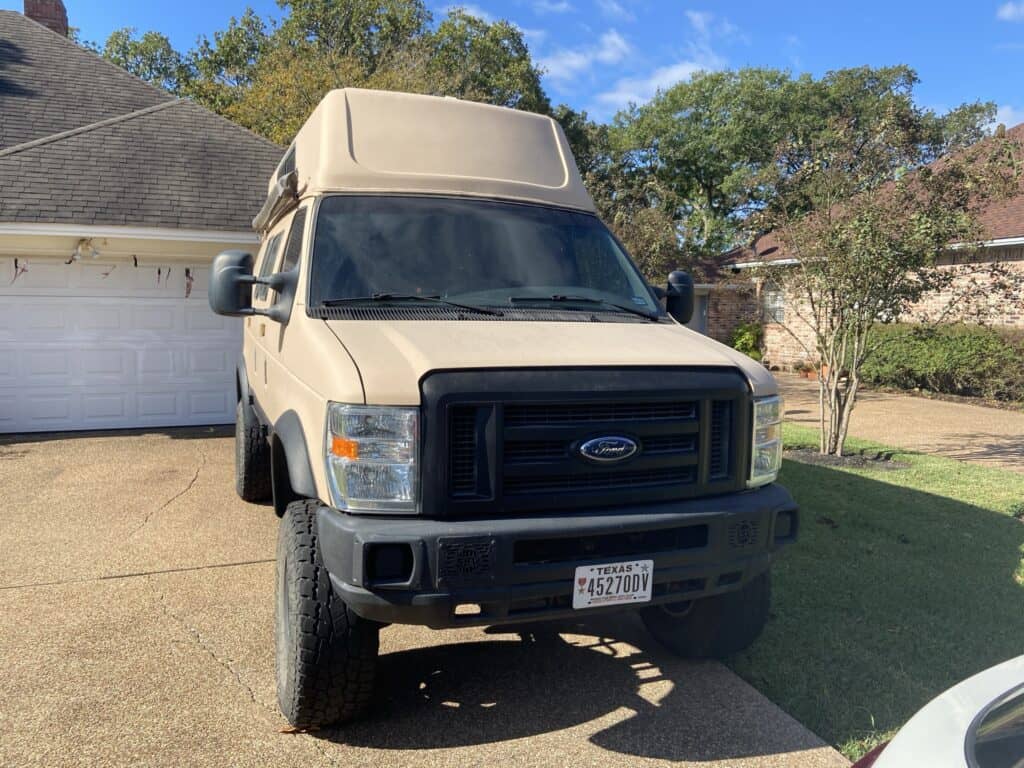 4X4 7.3 diesel Ford E350 ujoint offroad - Vanlife Trader