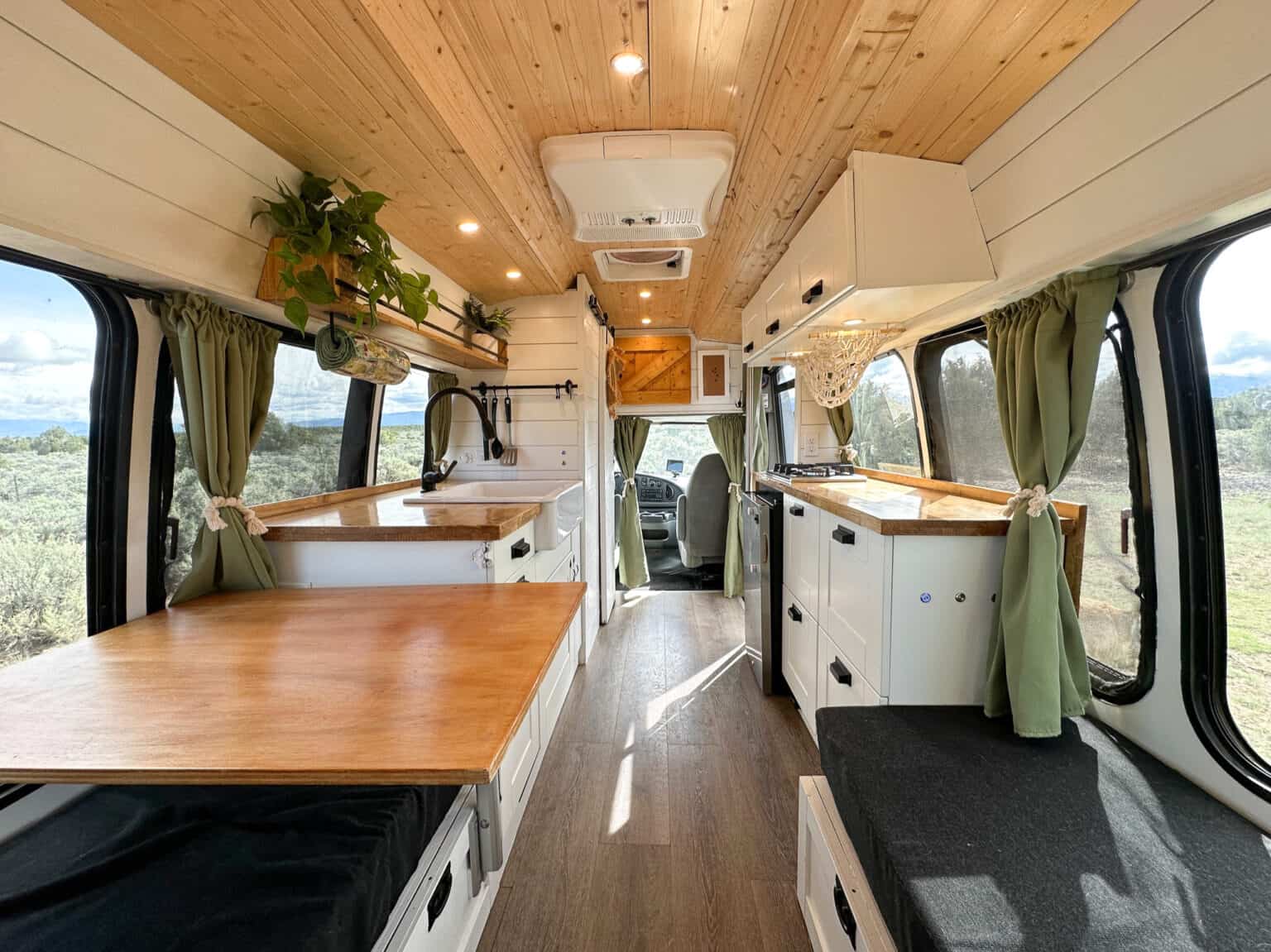 2008 Ford E-350 Shuttle Bus Camper with Passenger Seat - Vanlife Trader
