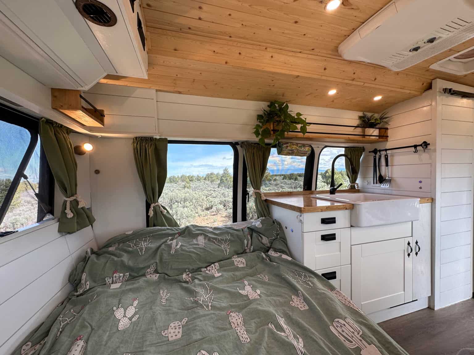 2008 Ford E-350 Shuttle Bus Camper with Passenger Seat - Vanlife Trader