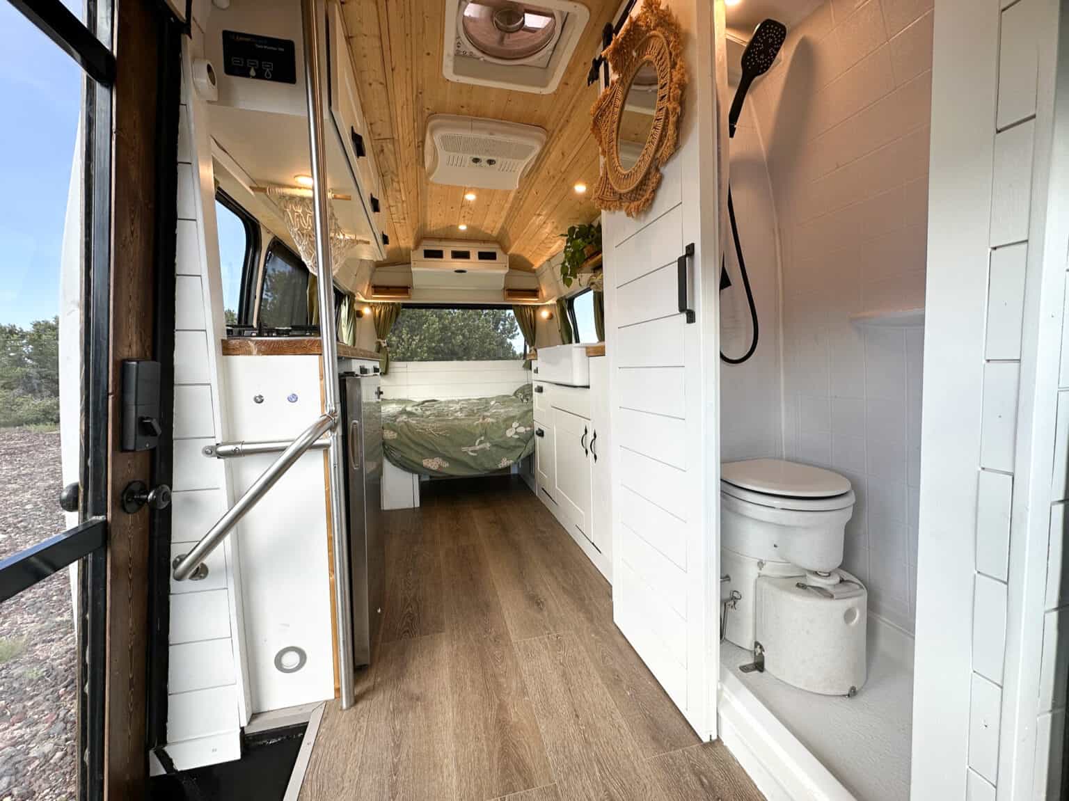 2008 Ford E-350 Shuttle Bus Camper with Passenger Seat - Vanlife Trader