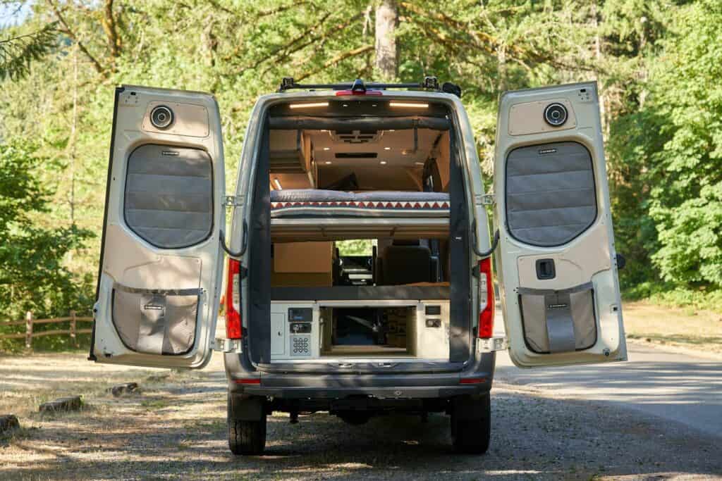 Outside Van Holmes 2022 Mercedes Sprinter 4×4 - Vanlife Trader