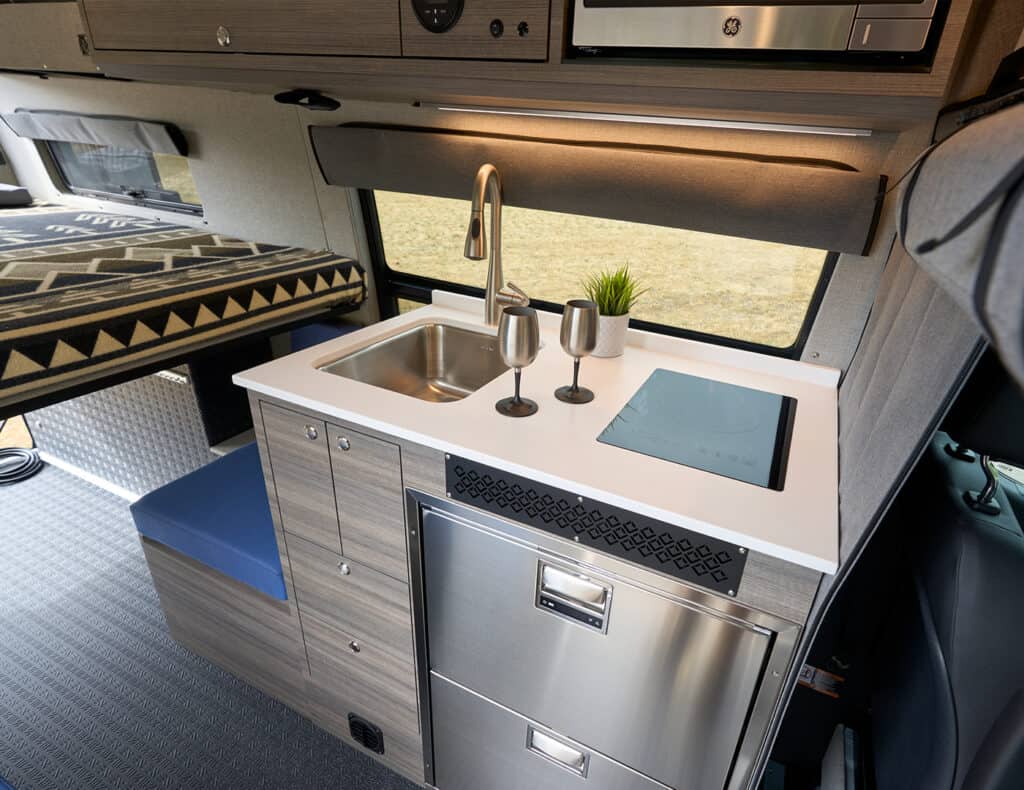 Outside Van Ripcord 2021 Mercedes Sprinter 4×4 - Vanlife Trader