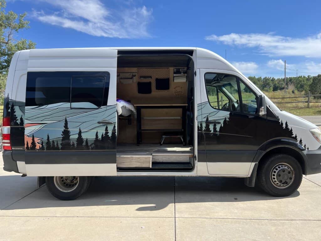2014 Mercedes Sprinter Dually 3500 with custom wrap - Vanlife Trader