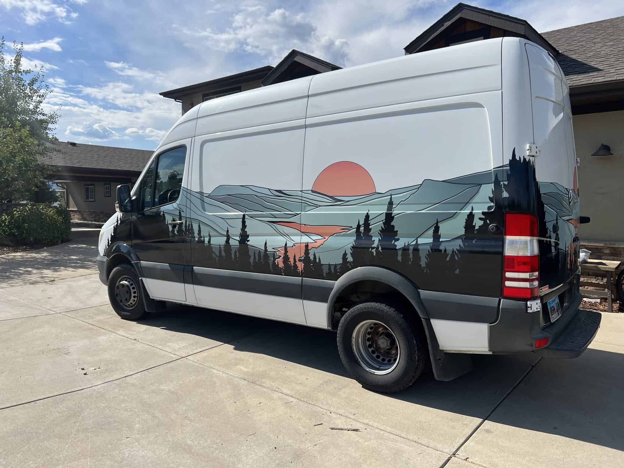 2014 Mercedes Sprinter Dually 3500 with custom wrap - Vanlife Trader