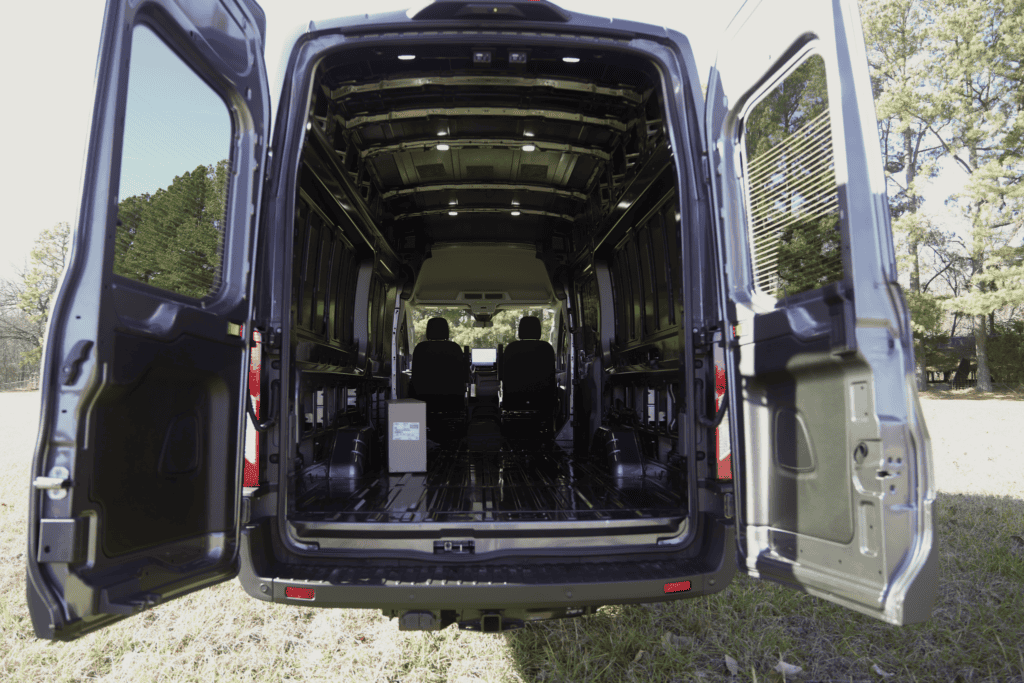 2023 Carbonized Gray Trail Ford Transit 350 High-Roof EXT - Vanlife Trader