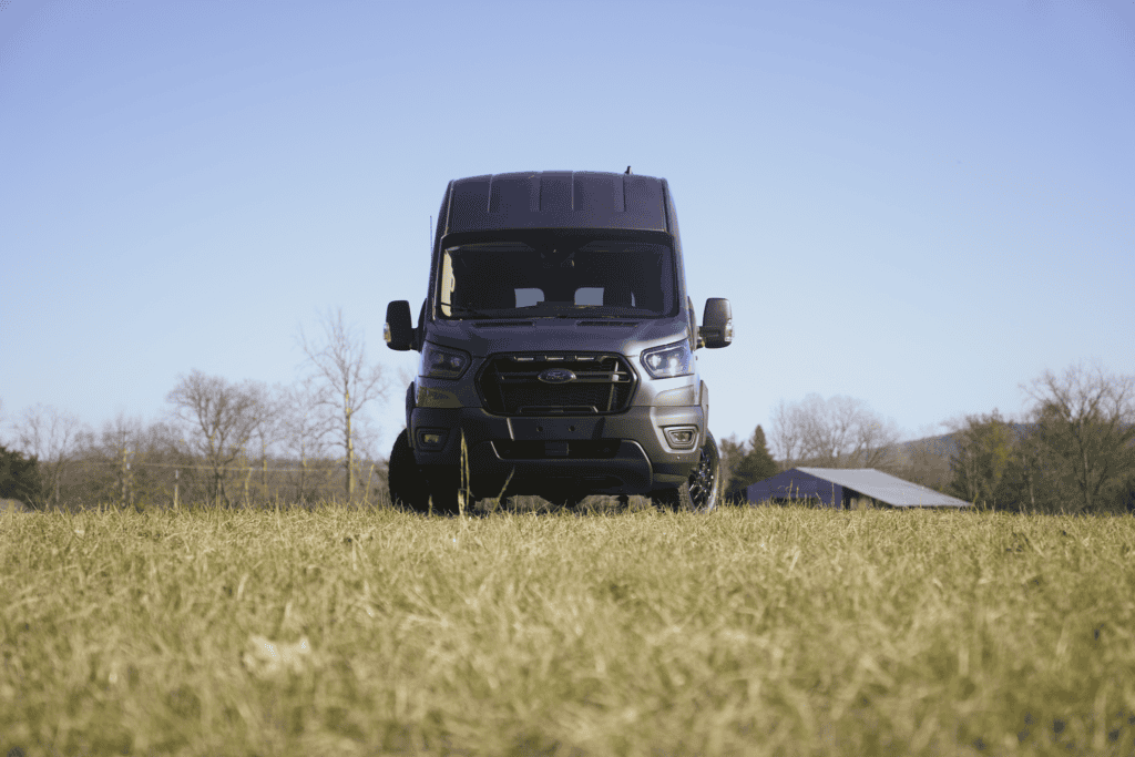 2023 Carbonized Gray Trail Ford Transit 350 High-Roof EXT - Vanlife Trader