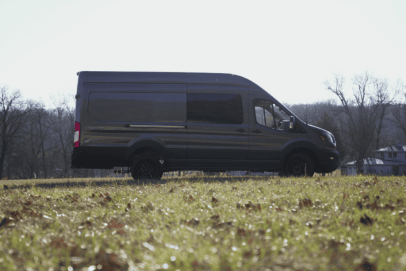 2023 Carbonized Gray Trail Ford Transit 350 High-Roof EXT - Vanlife Trader