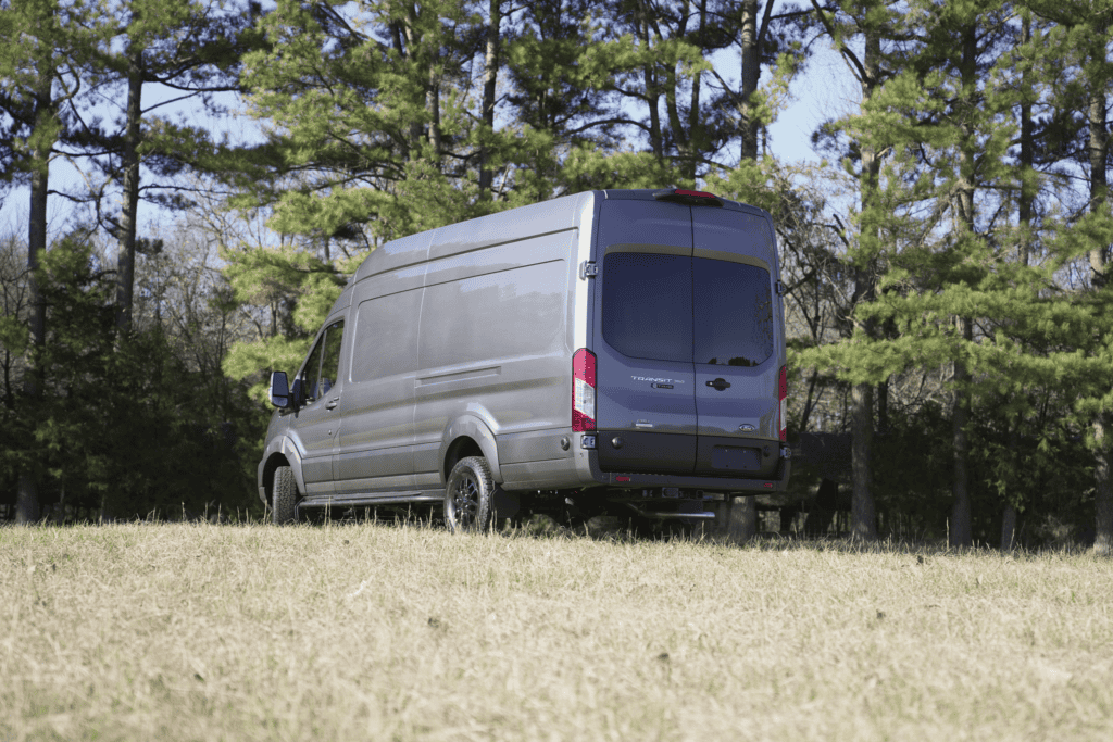 2023 Carbonized Gray Trail Ford Transit 350 High-Roof EXT - Vanlife Trader