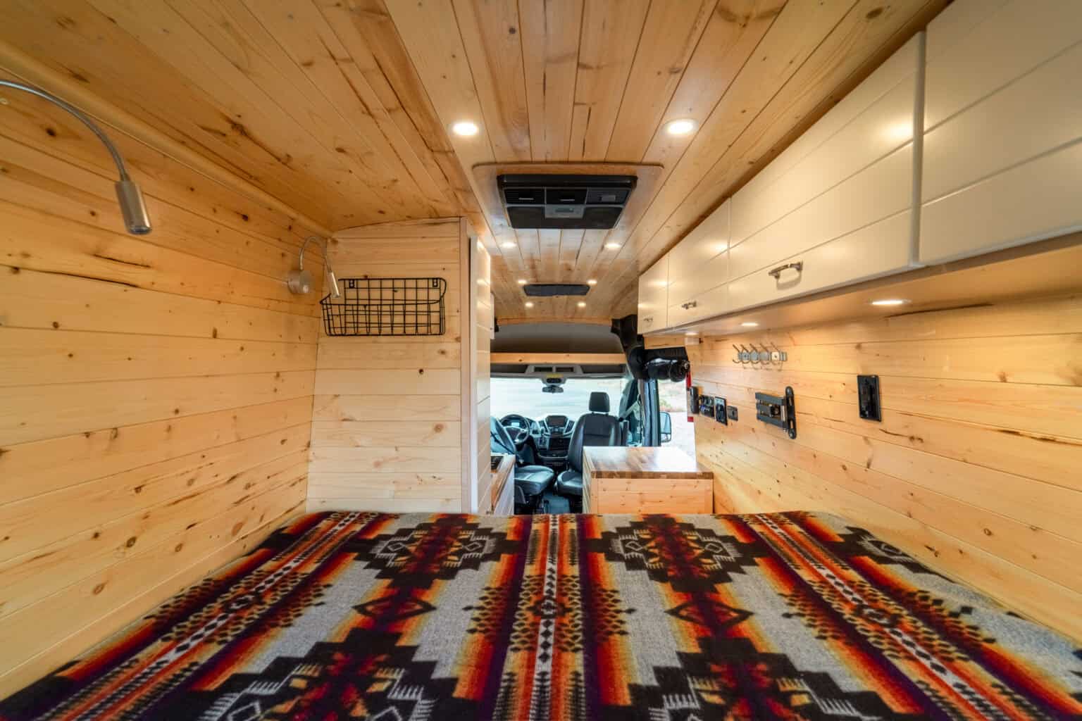 FORD TRANSIT HIGHROOF EXTENDED WITH LOW MILES AND SEATS 4! - Vanlife Trader