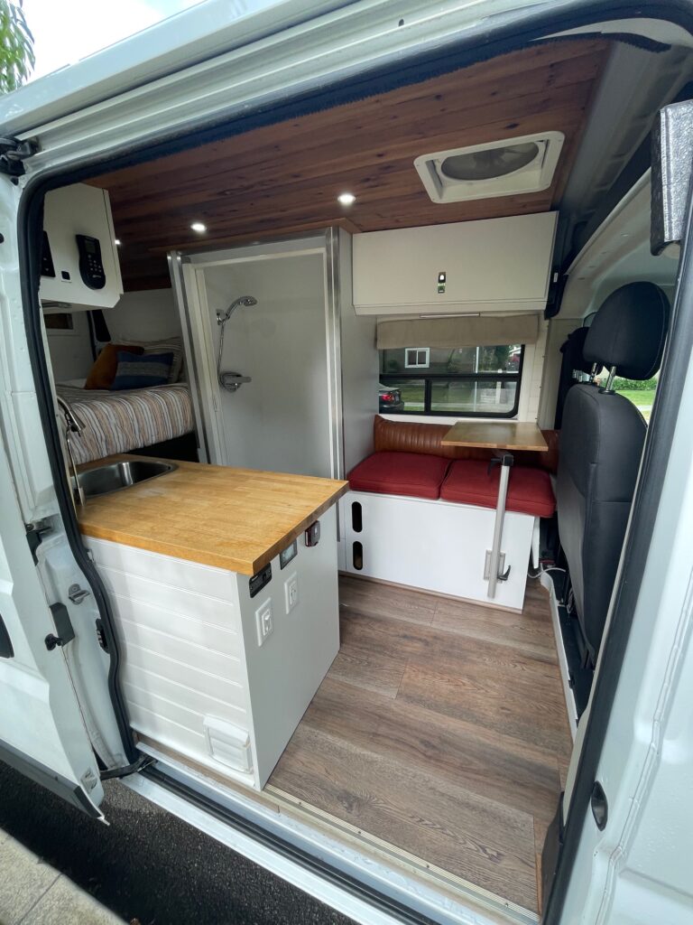 2020 Ram Promaster – Custom Build w/ Shower, Queen Bed, Swivel Seat ...