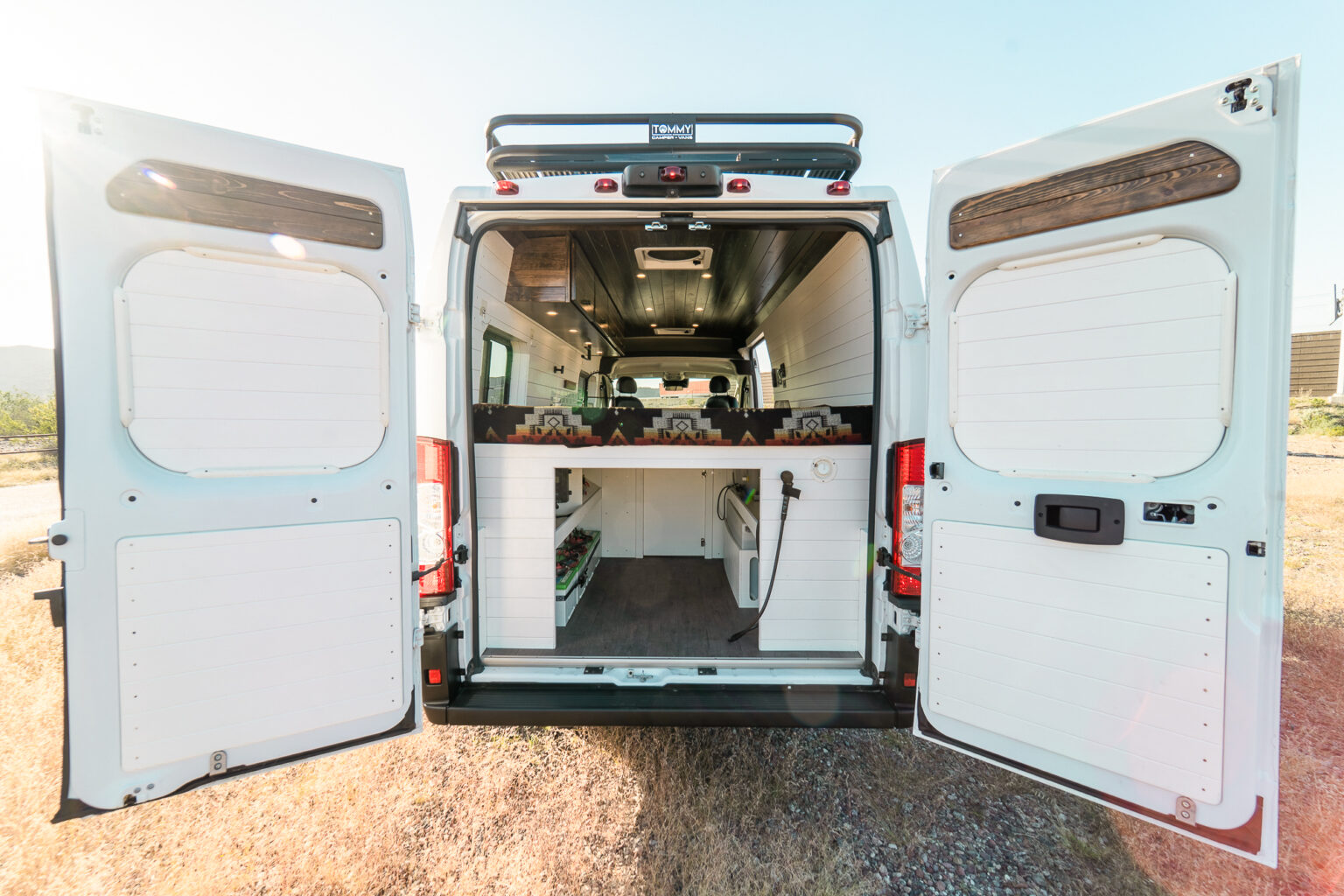 2023 Ram Promaster Tommy Camper Jump Seat Layout with Rooftop tent ...